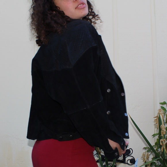 Legend | Jackets & Coats | Vintage Legend Black Leather Puffer Jacket ...